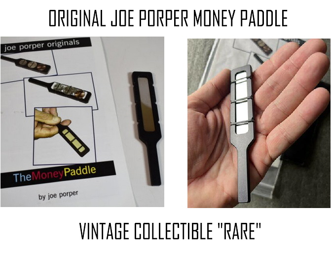 MONEY PADDLE ORIGINAL By JOE PORPER “VINTAGE COLLECTIBLE” – Magic Auction