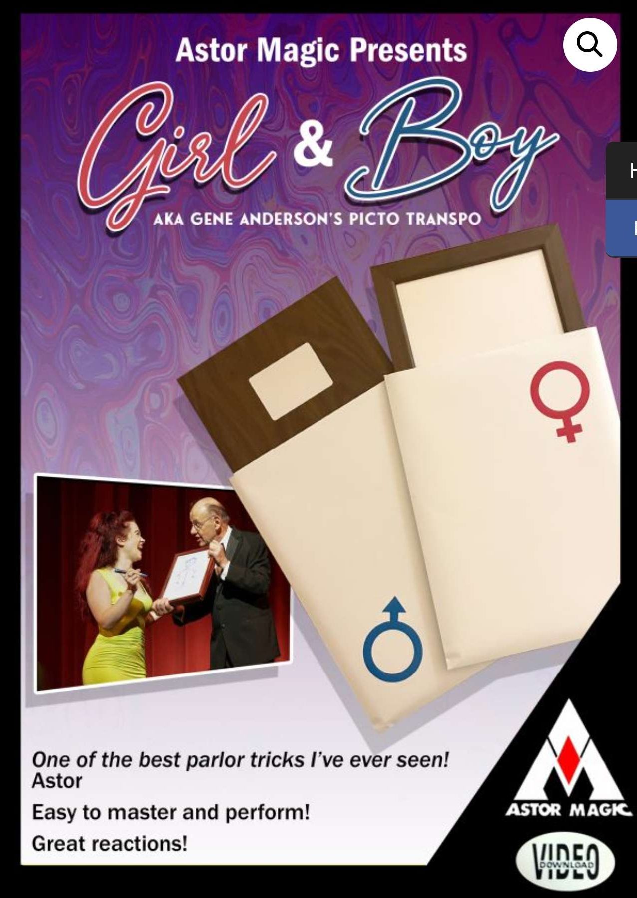 ASTORS GIRL & BOY aka Gene Anderson’s Picto Transpo – Magic Auction